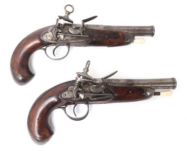 Silver Inlaid Miquelet Flintlock Pistol Auction