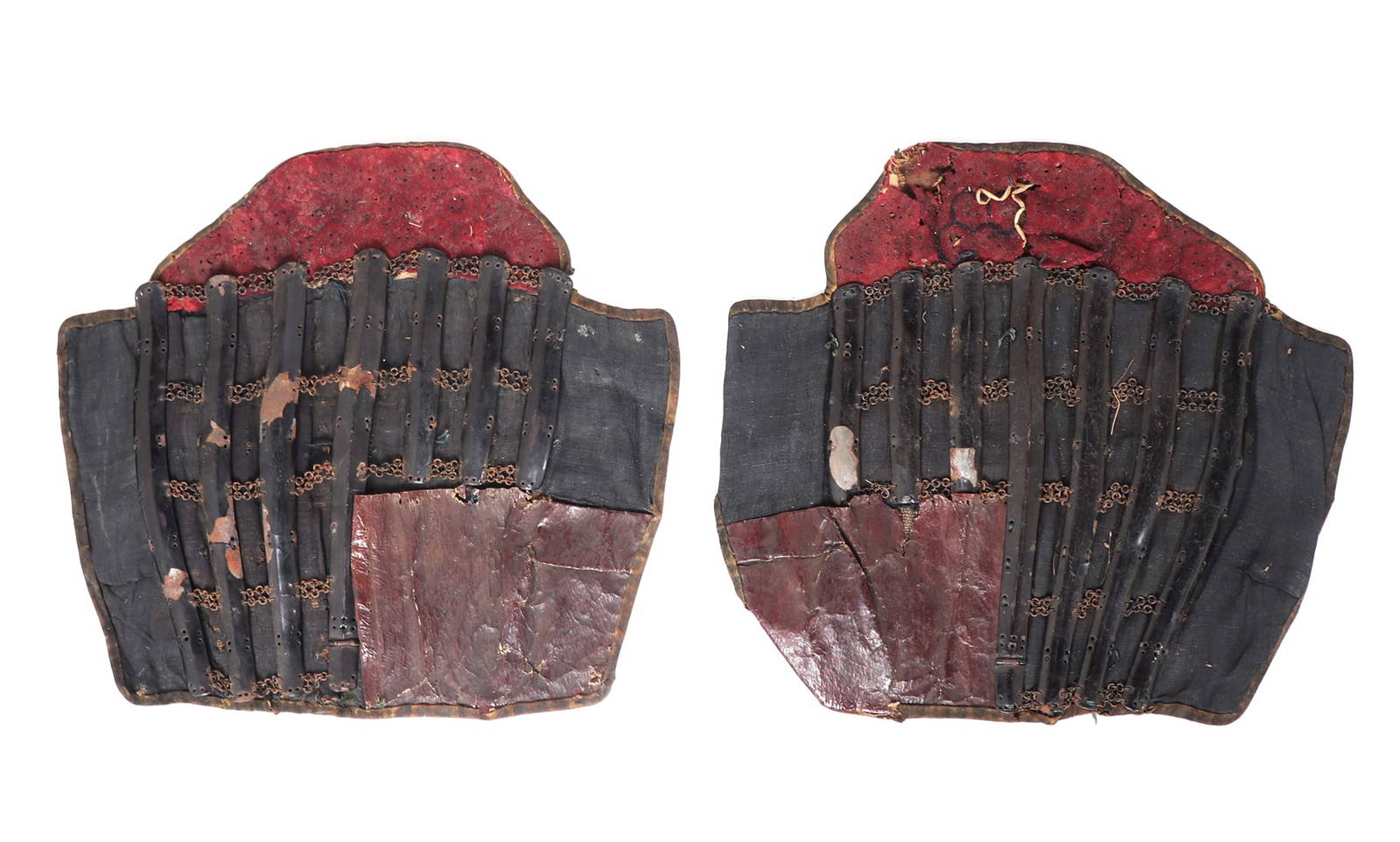 Japanese Samurai Armor Suneate Leg Defense, Edo Period 1603-1868 Auction