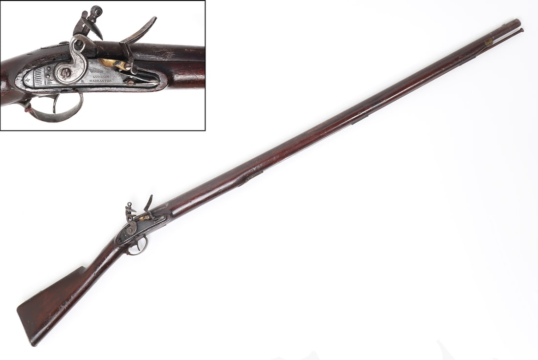 Composite "london Warranted" Flintlock Musket Rifle Auction
