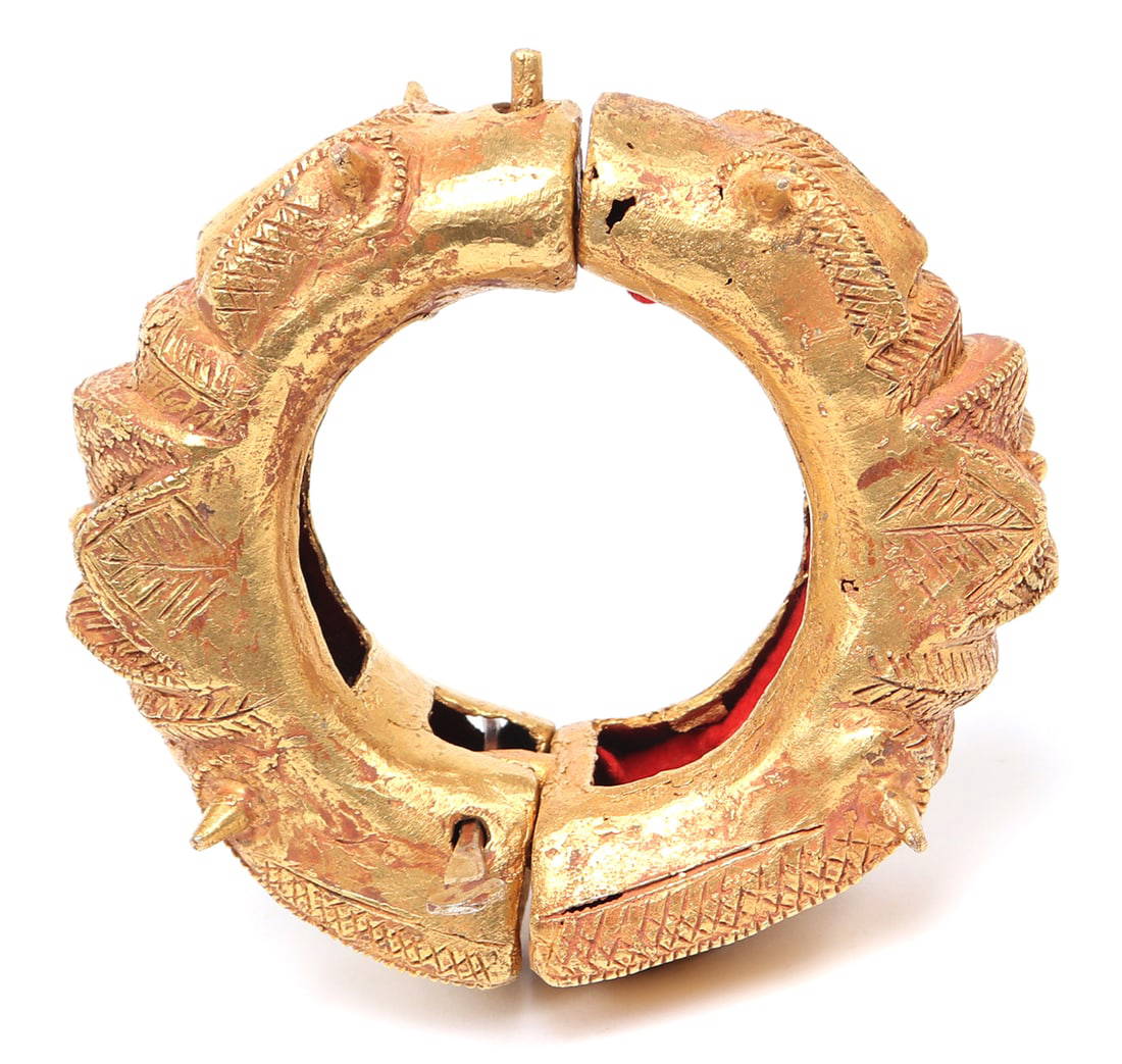 Asante Court Regalia Bracelet, Gold Plate Auction