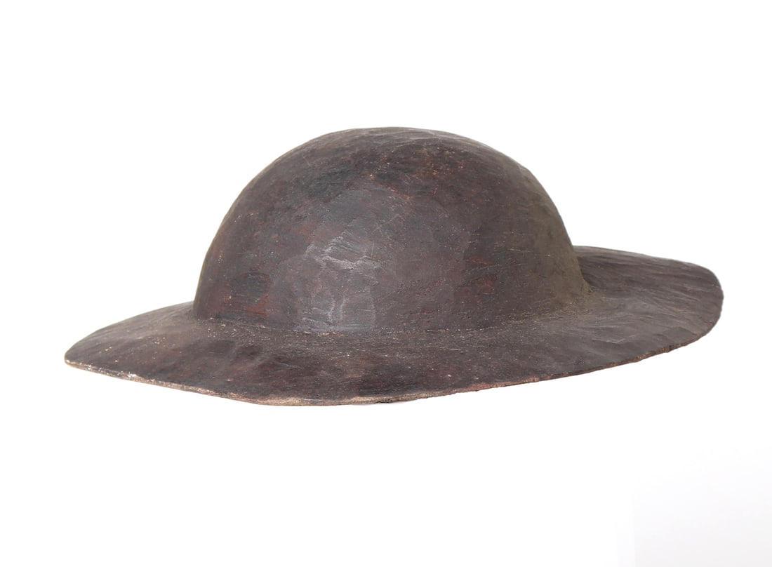 Old Philippine Wood Colonialist Pith Helmet Auction