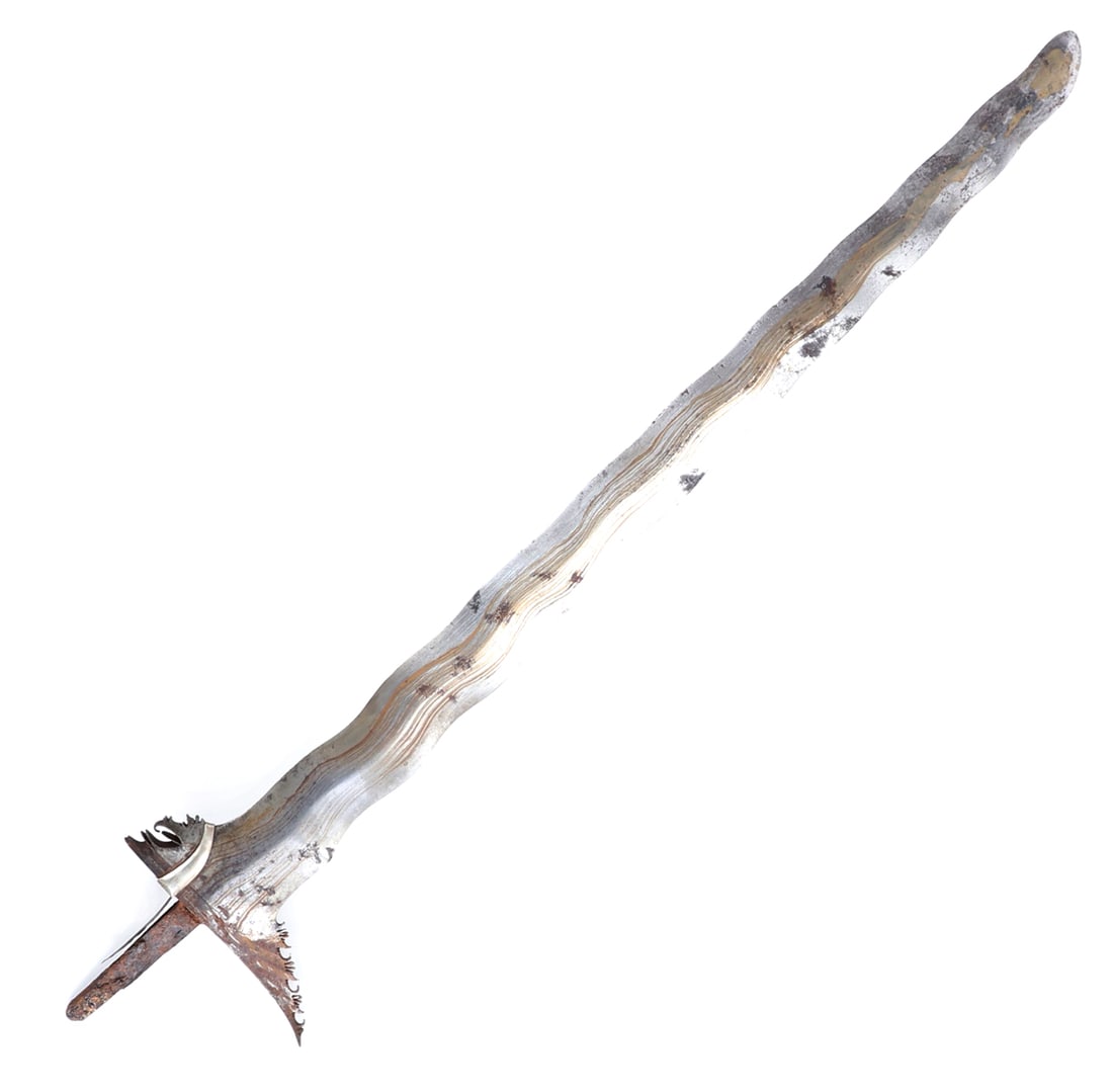 Moro Kris 19-wave Sword Blade Auction
