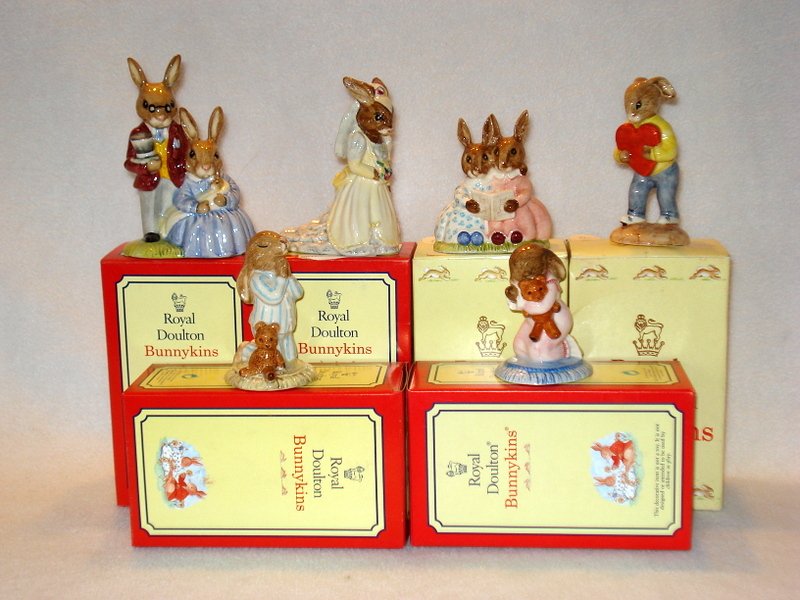 Six Royal Doulton Bunnykins Figurines