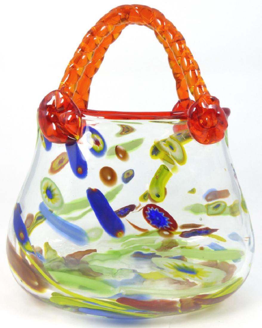 MURANO GLASS HANDBAG w MILLEFIORI DESIGN