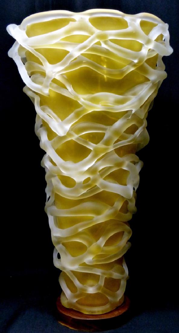 MOLLY STONE 'TORNADO' BLOWN GLASS VASE