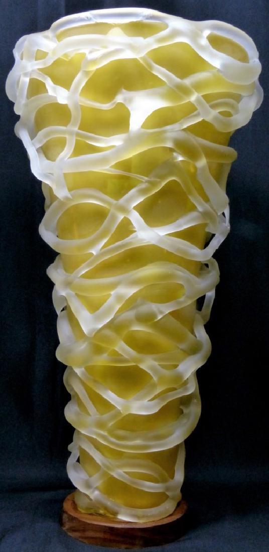MOLLY STONE 'TORNADO' BLOWN GLASS VASE