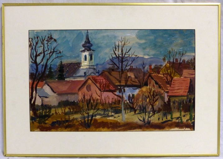 Rolf Schey Painting On Paper Landscape