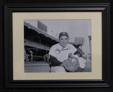 Yogi Berra Autographed Photo New York Yankees Jsa