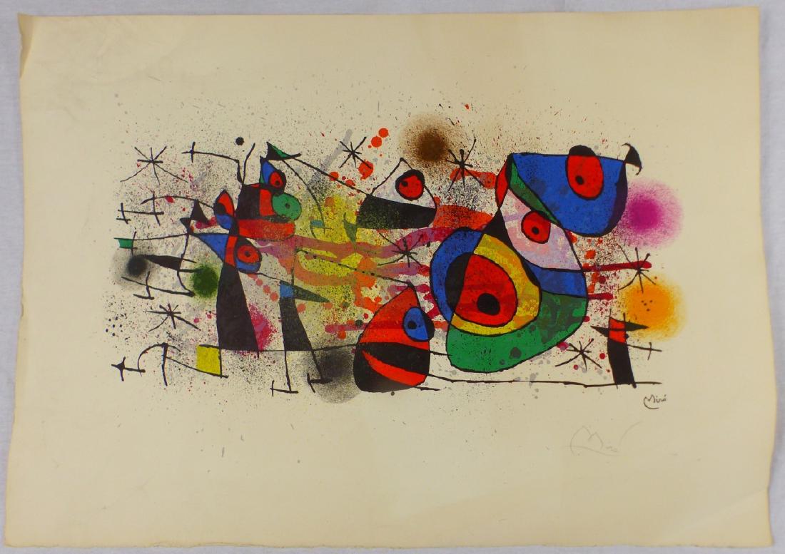 JOAN MIRO 'CERAMIQUES' LITHOGRAPH SIGNED