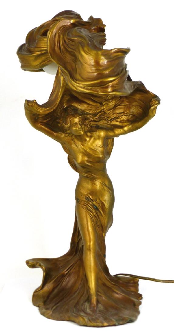 RAOUL FRANCOIS LARCHE LOIE FULLER BRONZE SCULPTURE