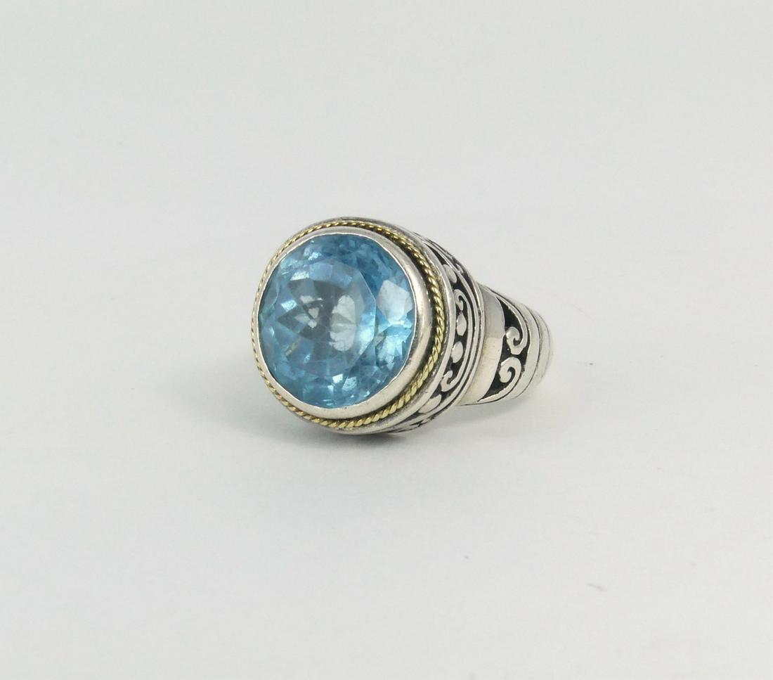 SAMUEL BENHAM BJC STERLING 18K TOPAZ RING - Sep 02, 2019 | Antiques ...
