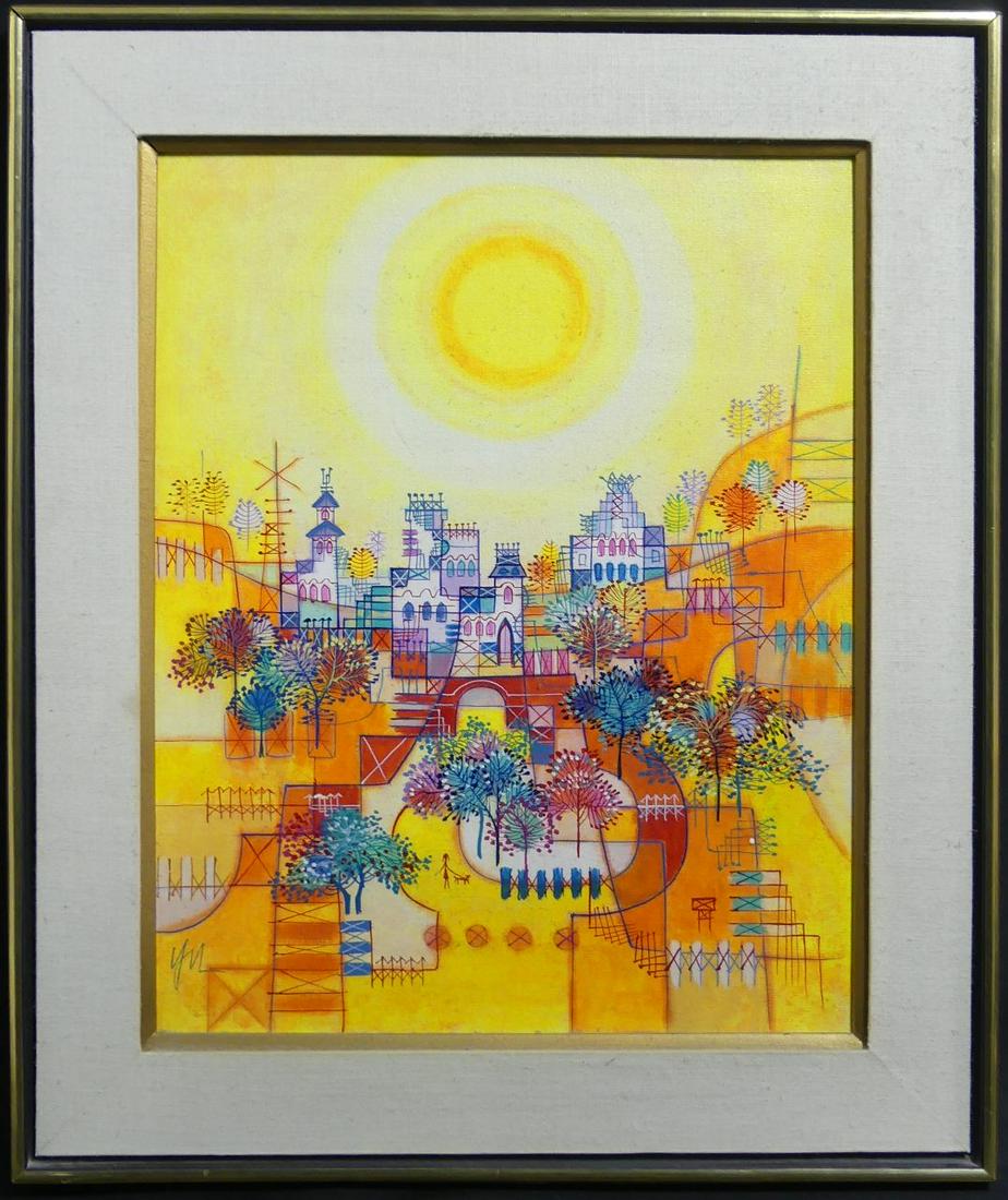 HESHI YU 'VILLAGE SCENE' OIL PAINTING ON BOARD - Nov 09, 2019 ...