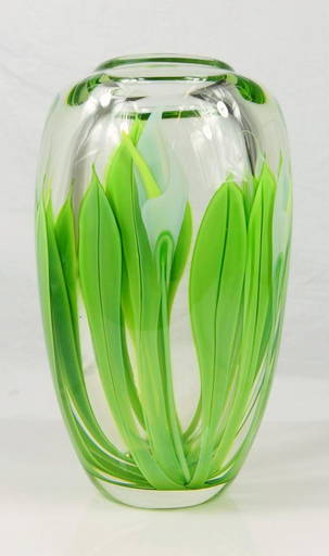 Orient & Flume Art Glass Lilies Vase