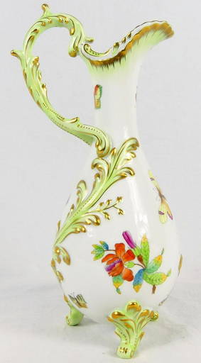 Herend Queen Victoria Porcelain Large Pitcher