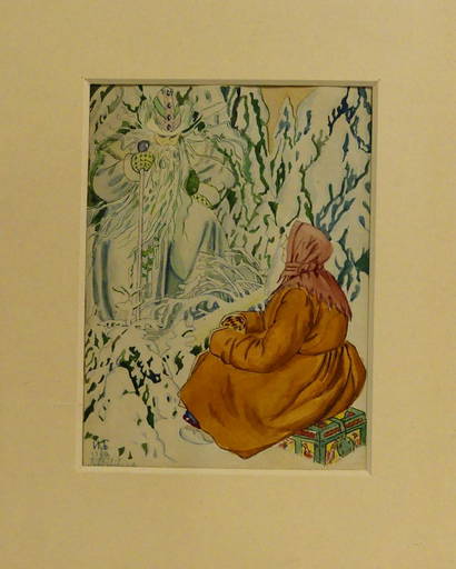 Ivan Iakovlevich Bilibin 'morozko' Watercolor