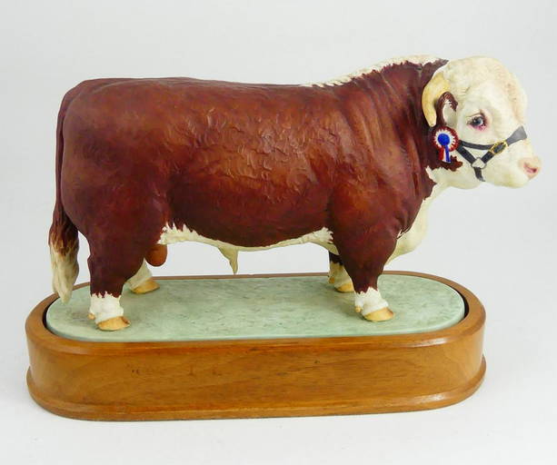 ROYAL WORCESTER HEREFORD BULL PORCELAIN FIGURINE - May 07, 2022 ...
