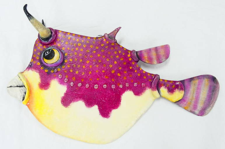 Todd Warner Horned Fish Sculpture