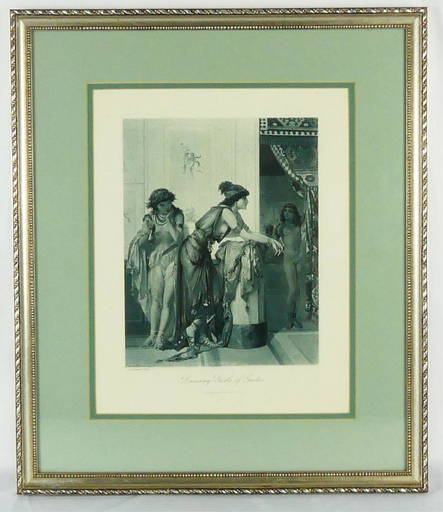 JOSEPH COOMANS 'DANCING GIRLS OF GADES' ENGRAVING (#0257) on Jul 16 ...
