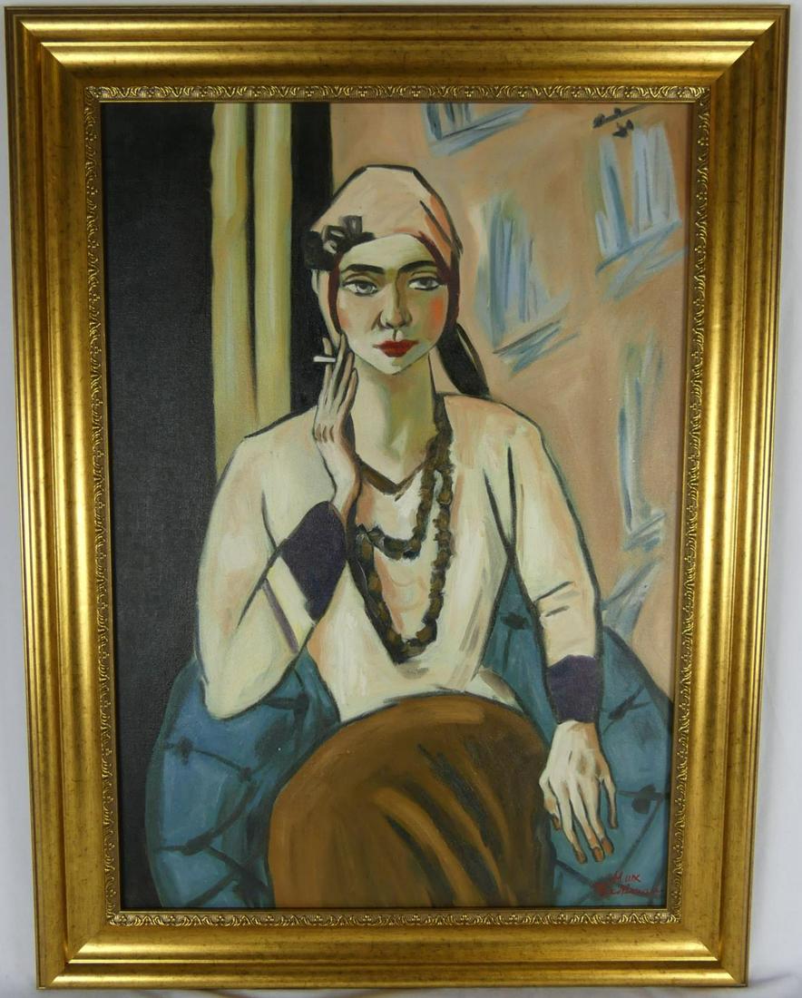 AFTER MAX BECKMANN 'QUAPPI' OIL PAINTING ON CANVAS - Sep 17, 2022 ...