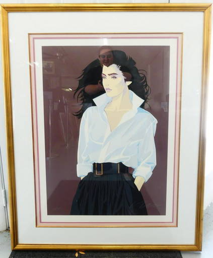 Robert Blue 'standing Woman' Serigraph