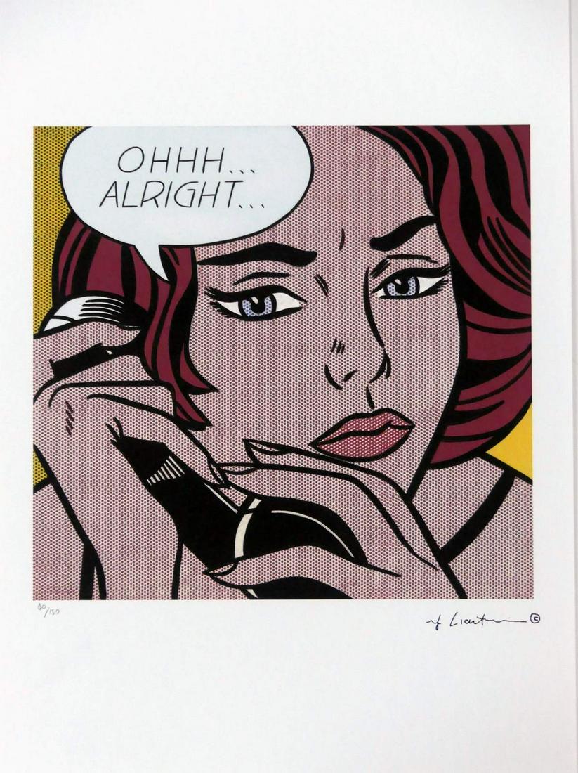 Roy Lichtenstein 'ohhh Alright' Offset Lithograph