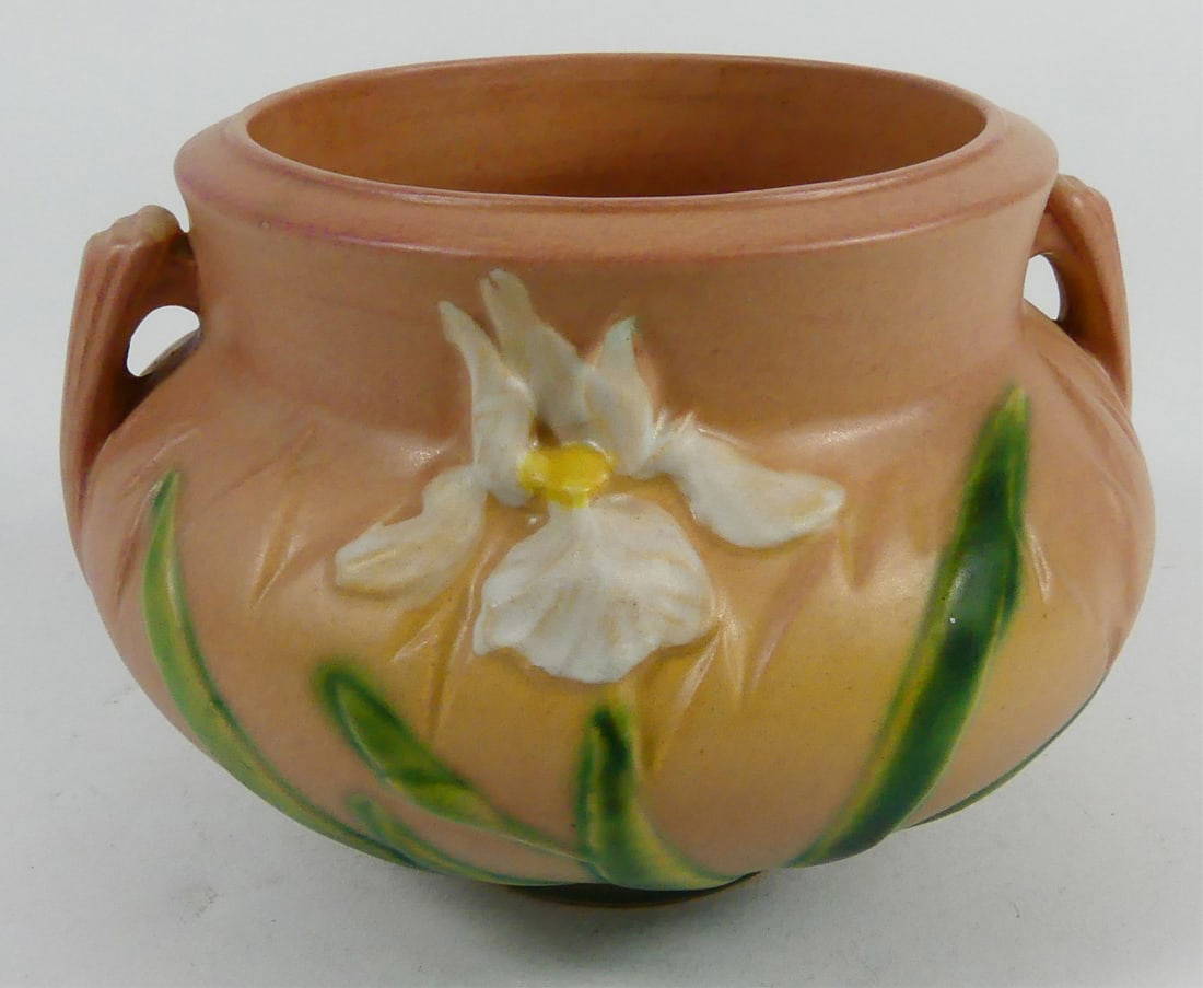 Roseville Pottery 'iris' Planter Auction