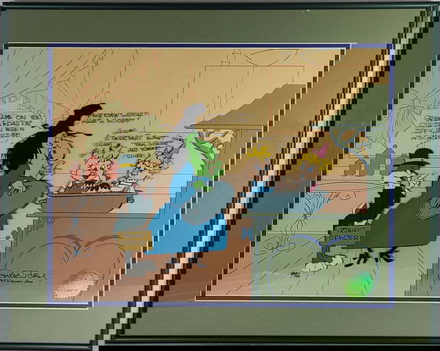 Chuck Jones 'bugs & Witch Hazel' Signed Sericel