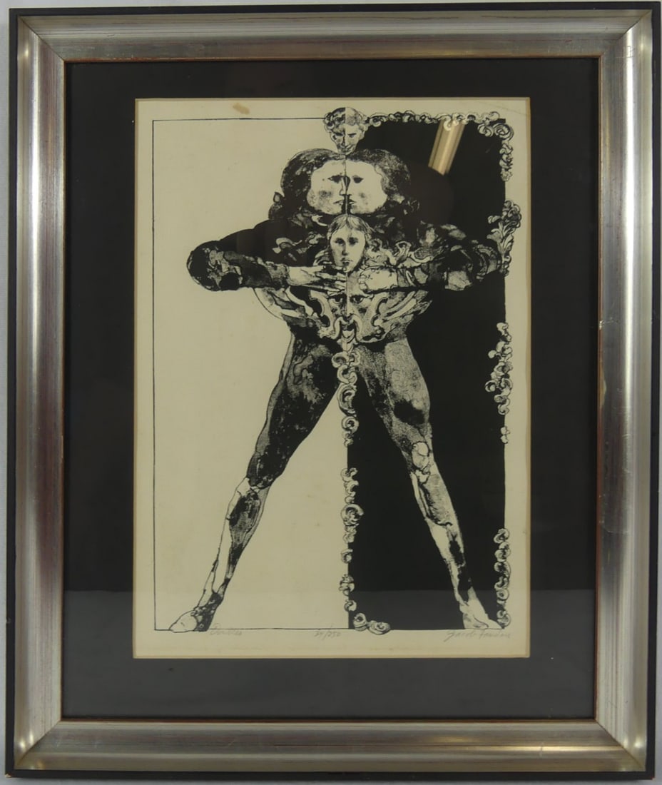 Jacob Landau 'doubles' Woodcut Print Auction