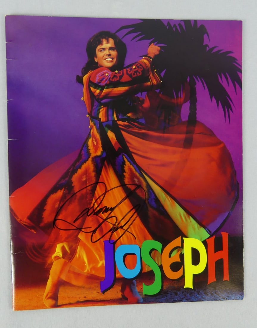 Donny Osmond Autographed 'joseph' Playbill Auction