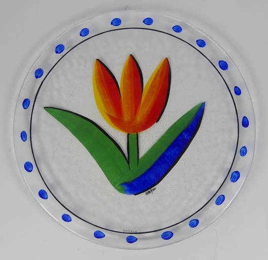 Kosta Boda 'tulipa' Serving Plate W Box