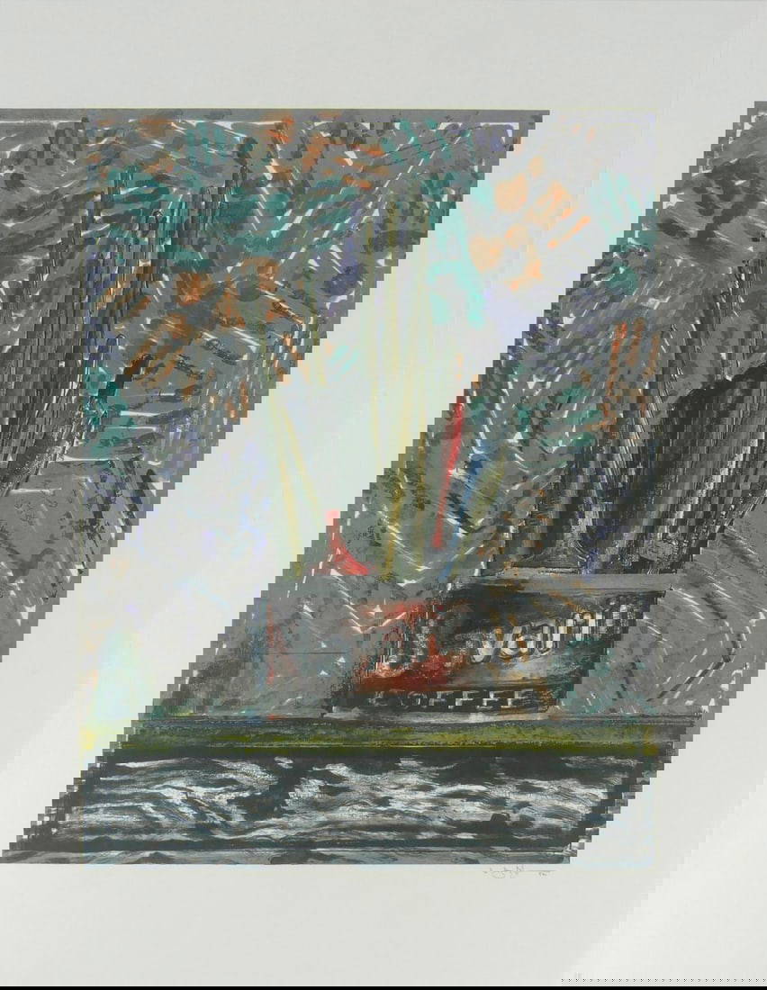 Jasper Johns 'savarin Coffee' Lithograph Auction