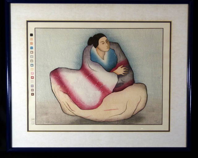 Rc Gorman Color Woodcut Maya 46/250