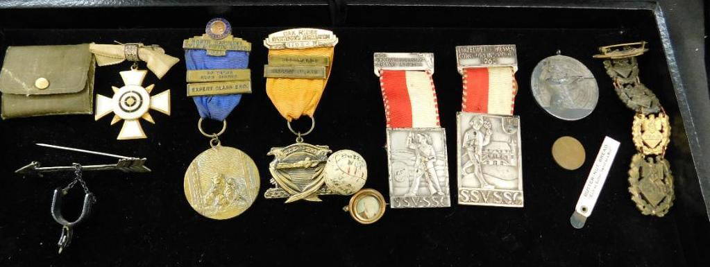 Tray Lot Of Vintage Military Medals