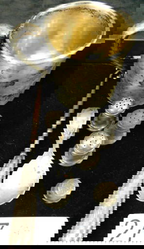 Sterling Silver Damaged Cup Thimble S&p Shakers Spoon Hook 126 Grams