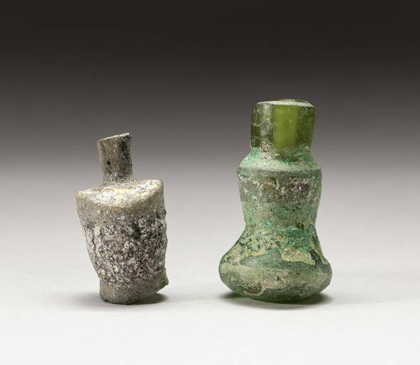 Antique Roman Glass Bottles. 300 200 B.c.