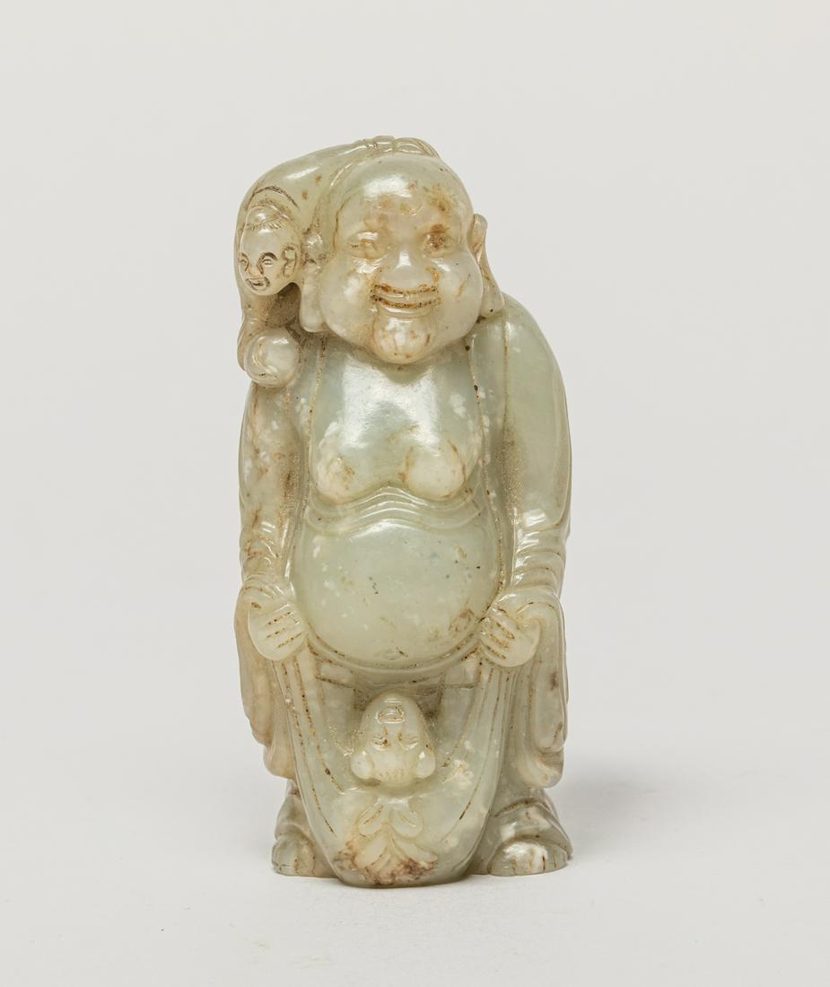 Vintage Chinese Jade Figure Of Buddha