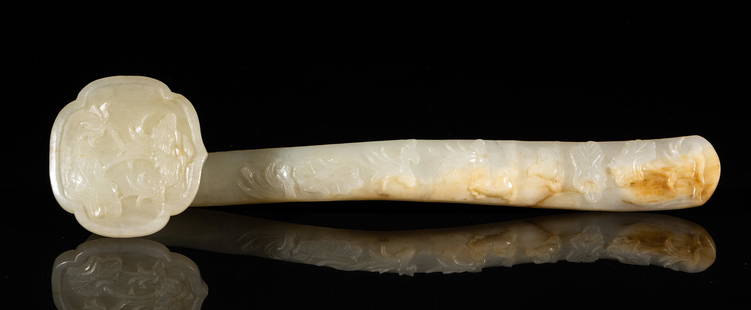 A Boxwood Carved Ruyi Sculpture