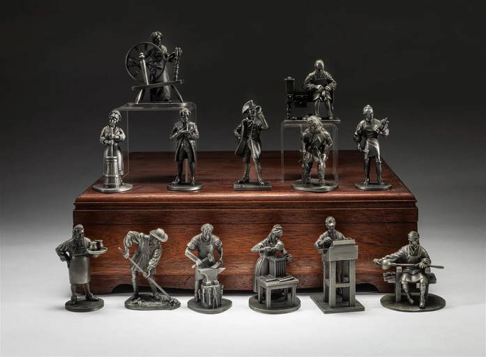 Fine Franklin Mint Pewter Figurines