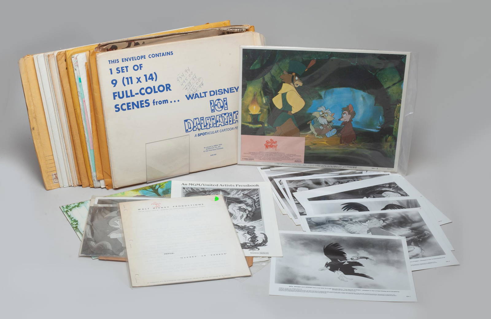 Disney Scripts, Posters, Cards & Decors Auction