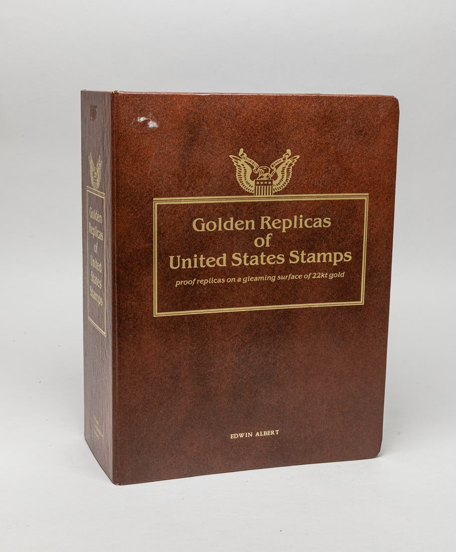 Golden Replicas Of Us Stamps 22kt Gold Surface