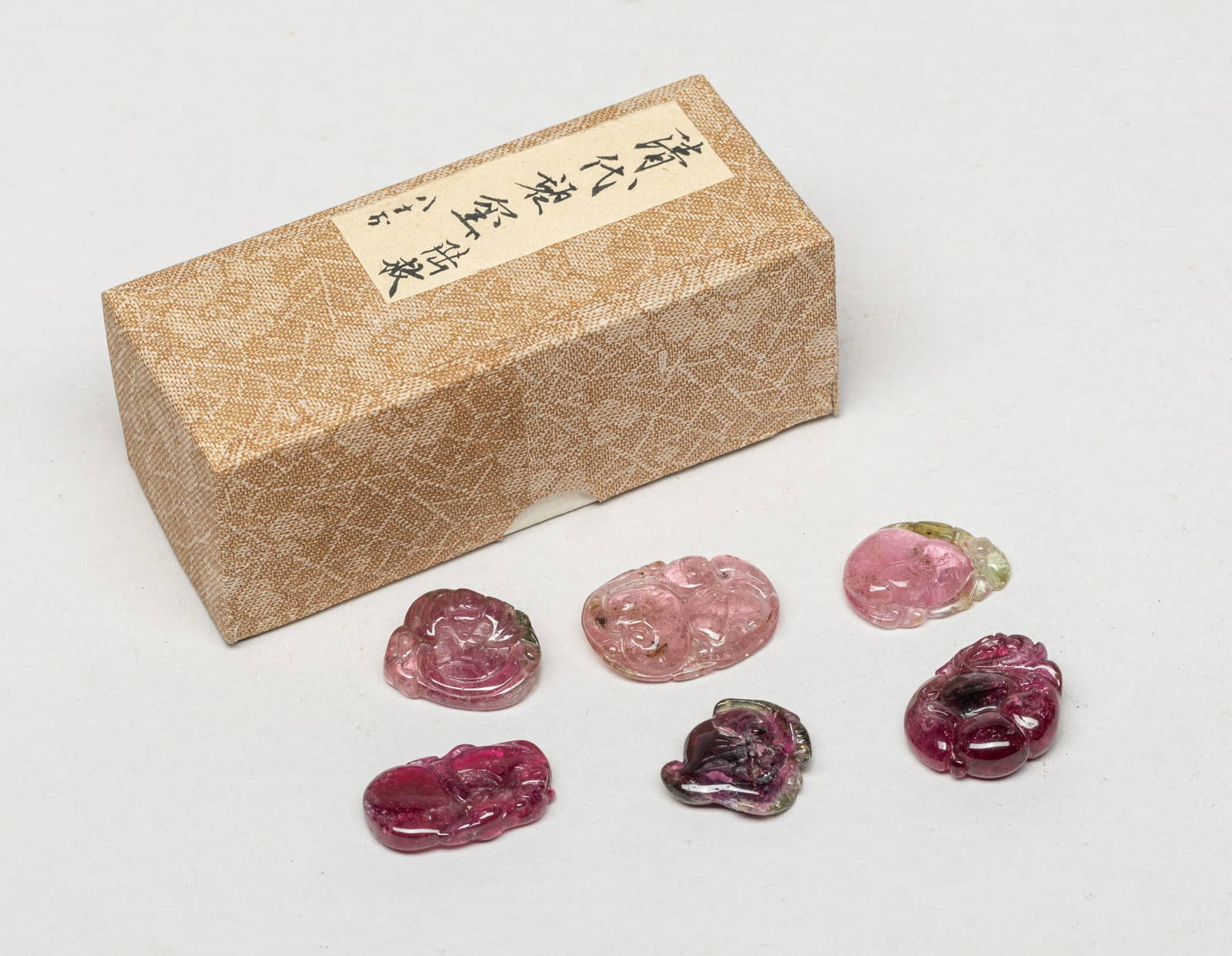 Estate Chinese Tourmaline Carvings Auction