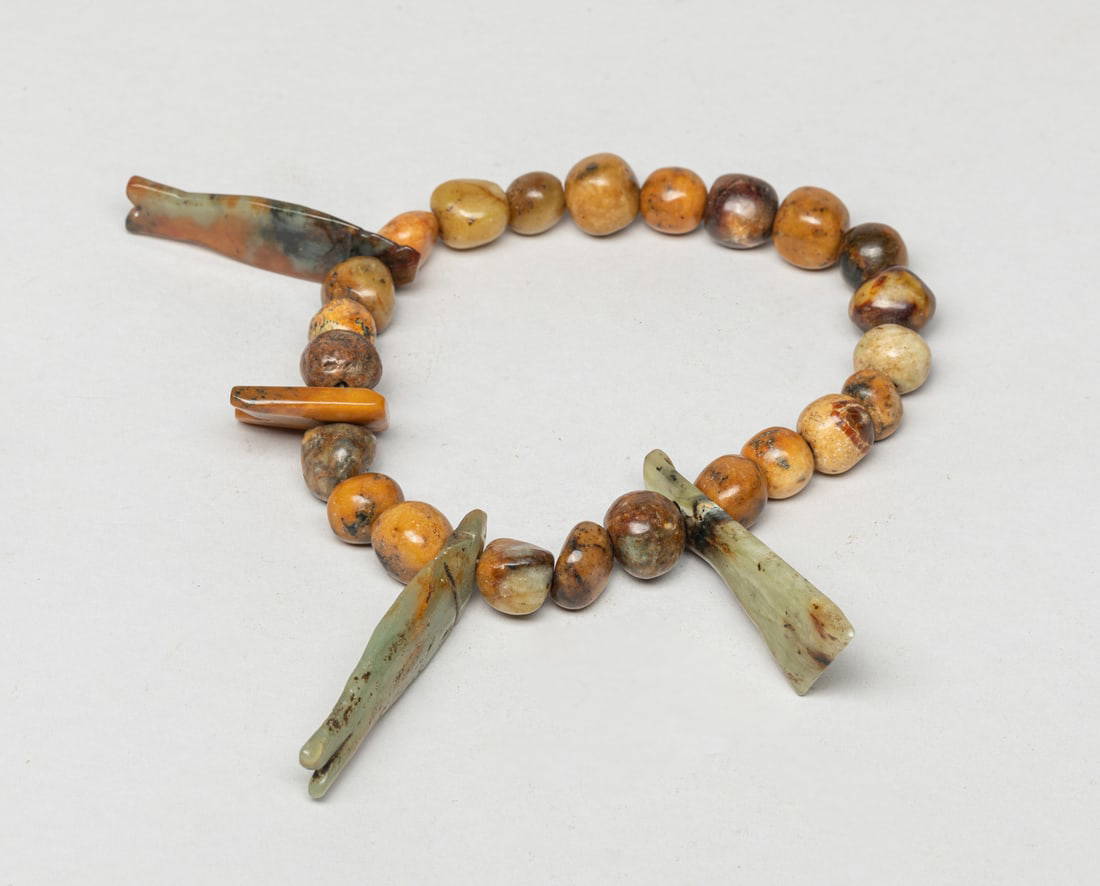 Chinese Burnt Jade Bracelet Auction