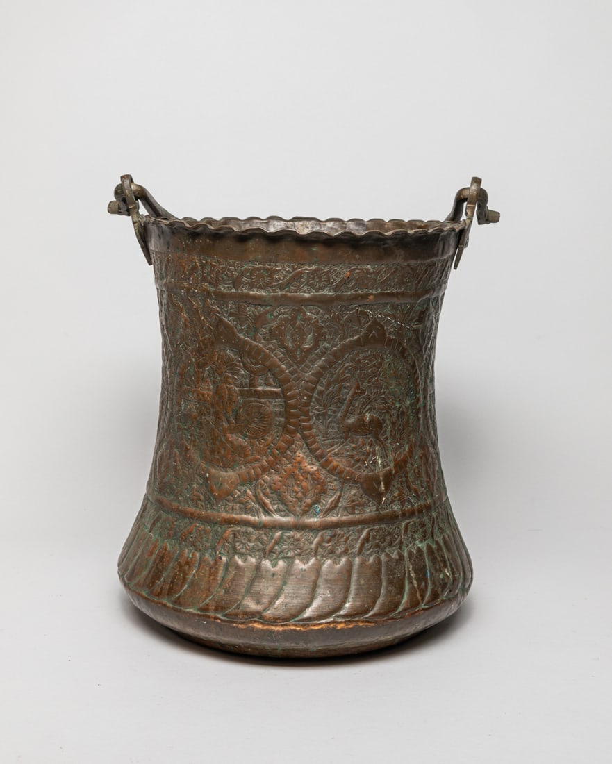 Large Continental Bronze Garden Pot Auction