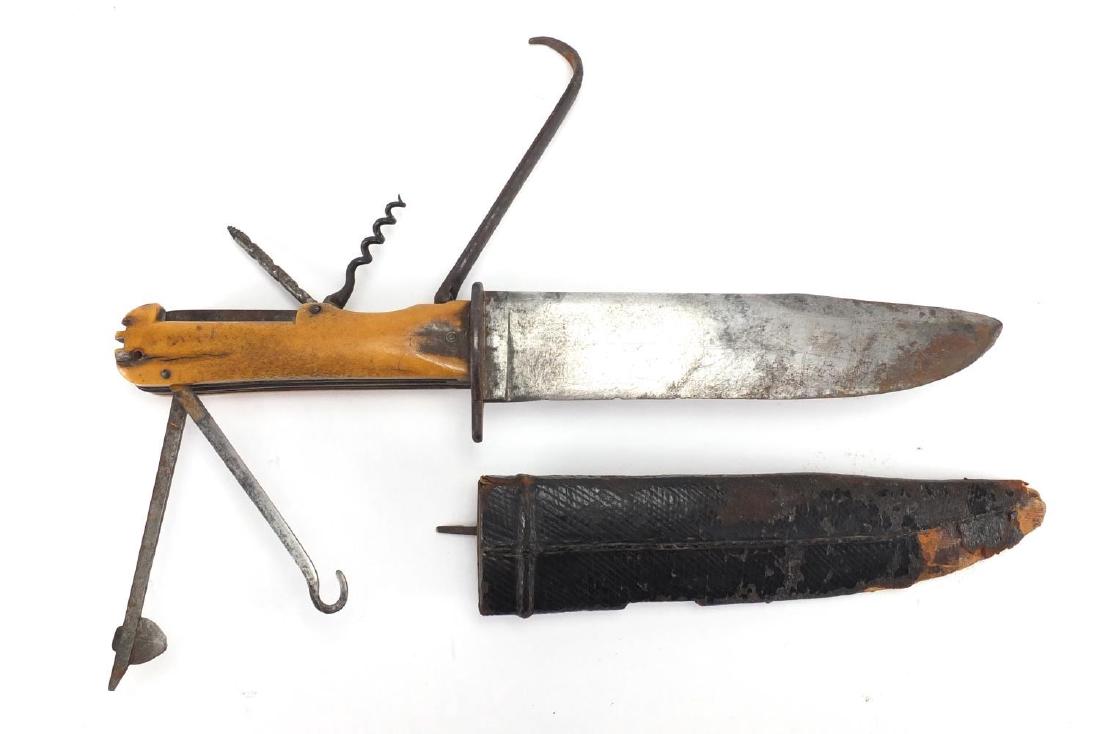 MIXED NATIVE AMERICAN STONE TOOLS & FISH HOOKS
