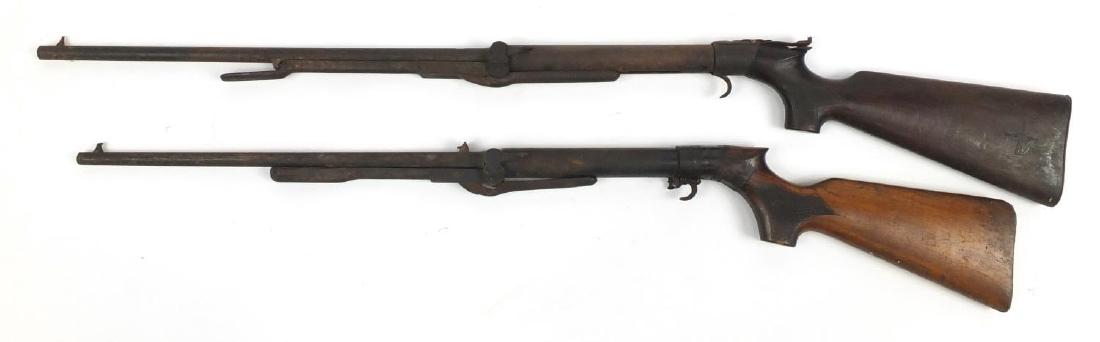 Two vintage BSA air rifles including a model D, the