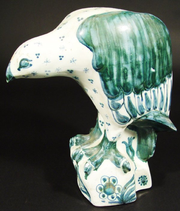 509: Large David Sharp Rye Pottery eagle with hand pain - Feb 09, 2007 ...