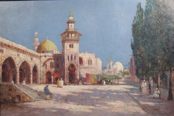 David Malcolm Oil Onto Canvas Of A Middle Easte