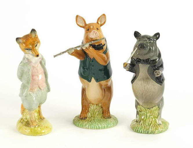 Two Beswick pig band figures and a Beatrix Potter - Nov 09, 2019 ...
