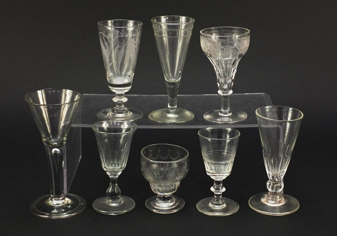 18th Century And Later Glassware Including A Victorian