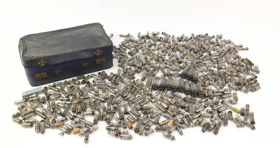 Large Collection Of Vintage Radio Valves Including A